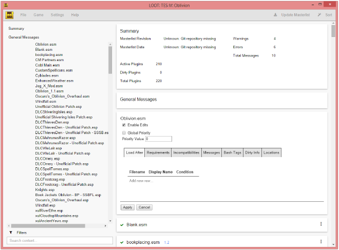 LOOT v0.7.0: User Interface Overhaul · Ortham's Software Notes